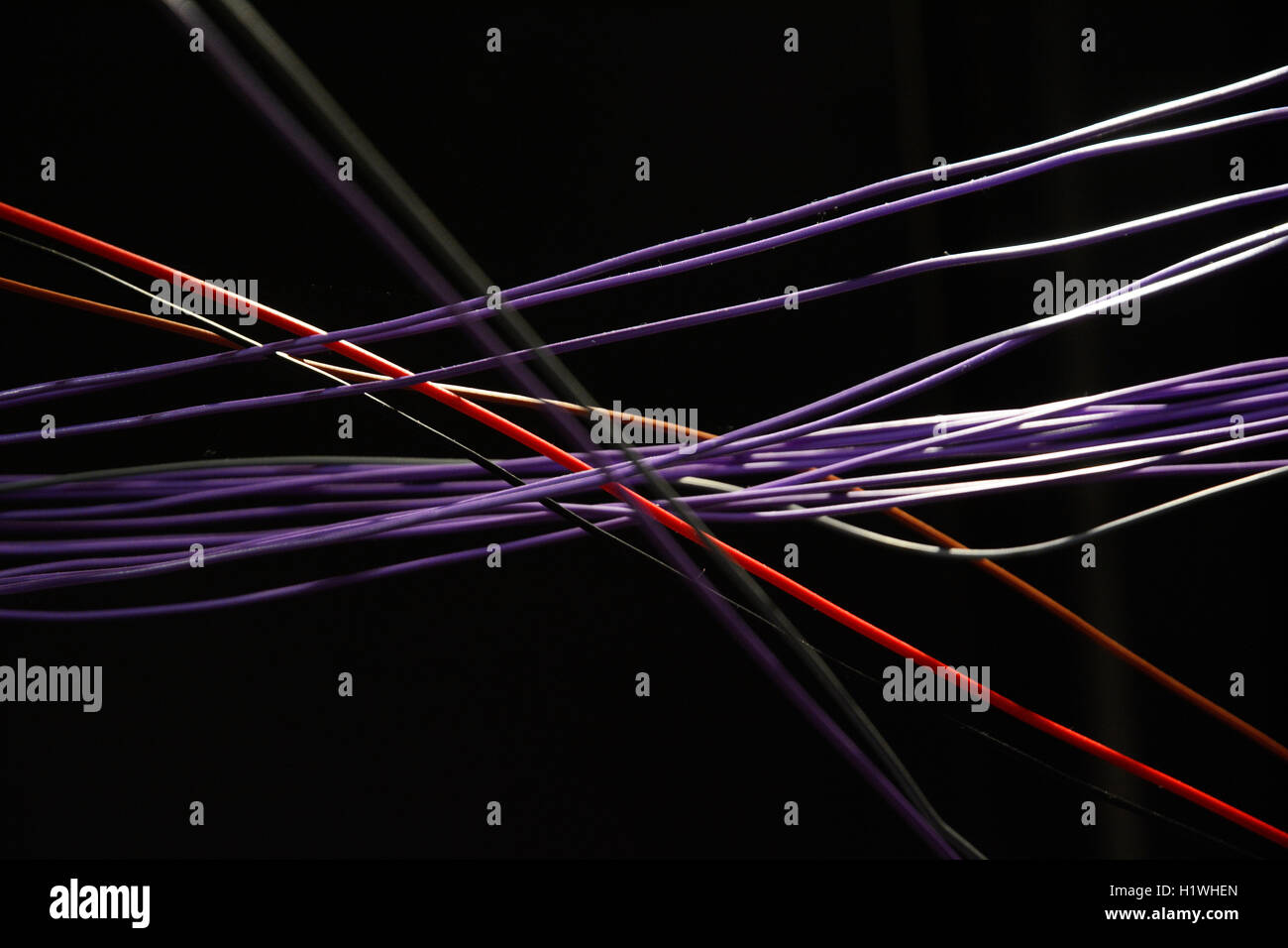 A tangle of wires leading into the EDSAC computer being restored at The ...