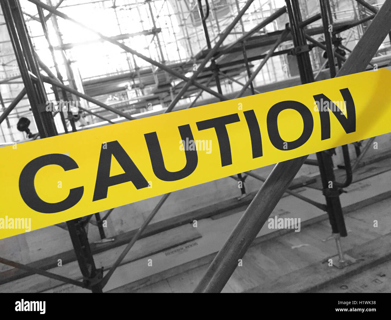 Under Construction Zone Tape