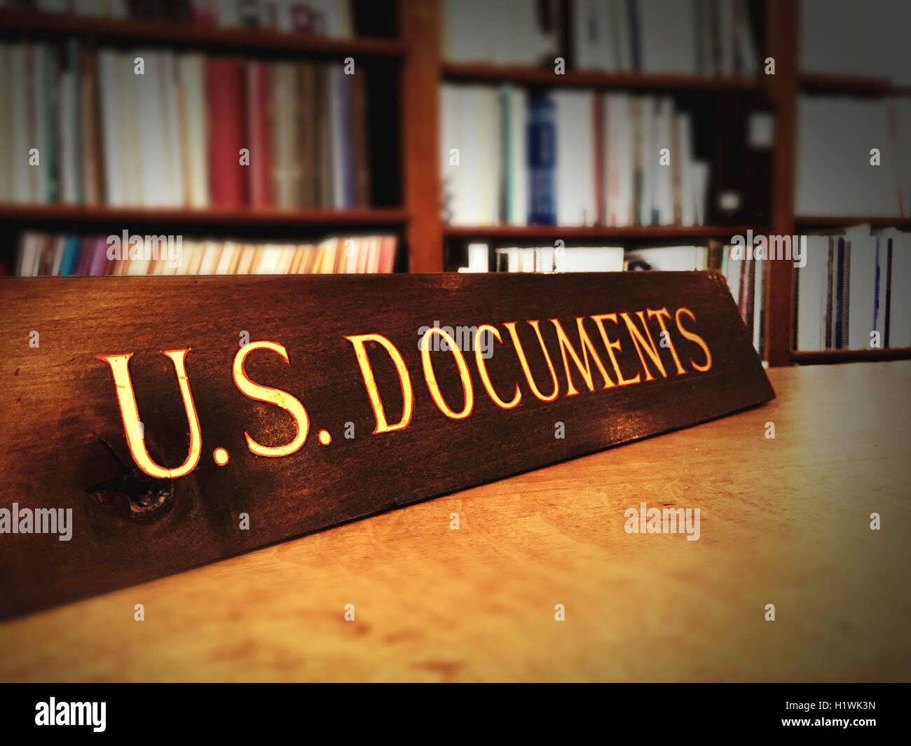U.S. Documents Sign in the State House Library, Providence, Rhode ...