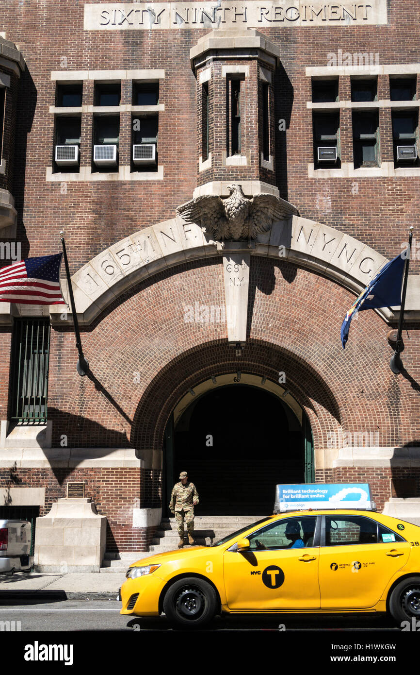 69th Regiment Armory, 68 Lexington Avenue at 26th Street, New York City ...