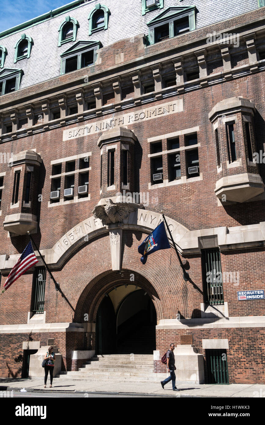 69th Regiment Armory, 68 Lexington Avenue at 26th Street, New York City ...