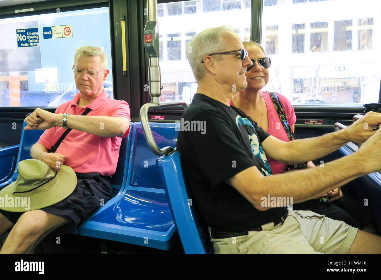 Inside city bus hi-res stock photography and images - Alamy