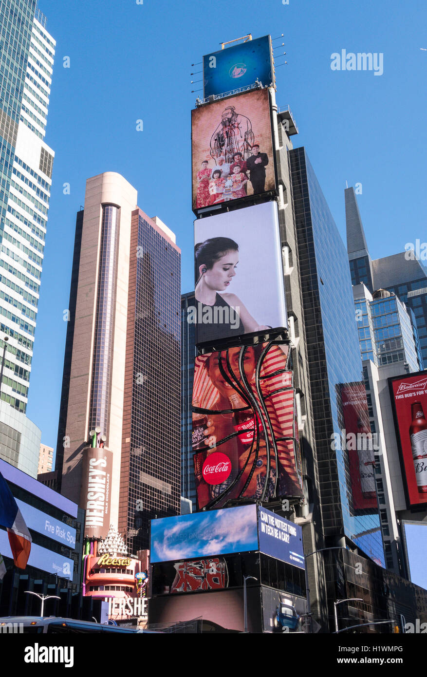Times Square Advertising and Buildings, NYC Stock Photo - Alamy