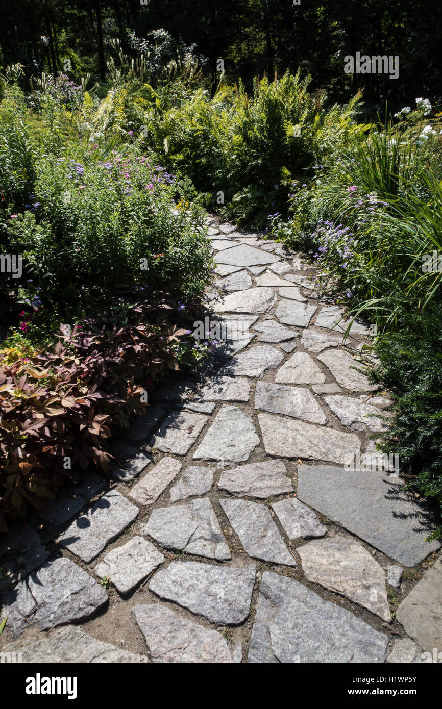 Sunlit stone path in hi-res stock photography and images - Alamy