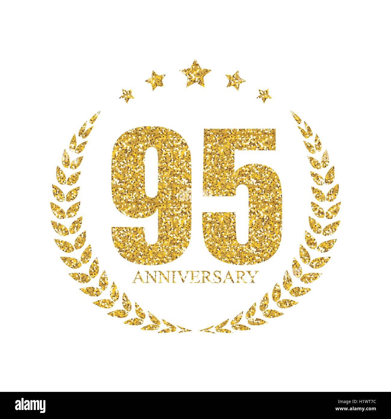 Template logo 95 years anniversary hi-res stock photography and images ...