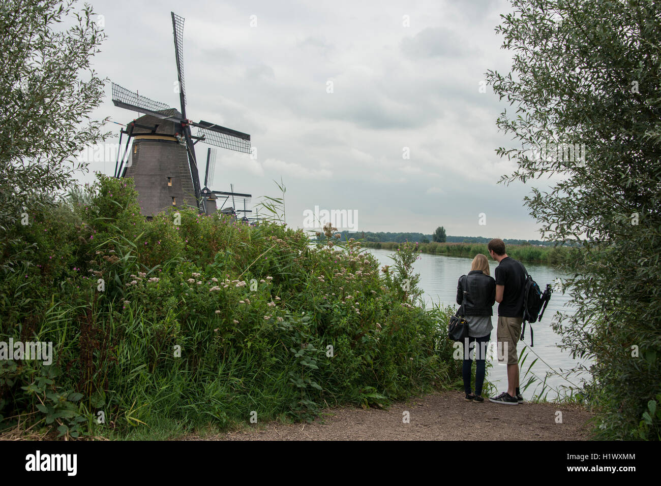 Netherlands (Holland), Rotterdam. Kinderdijk, home to the largest ...