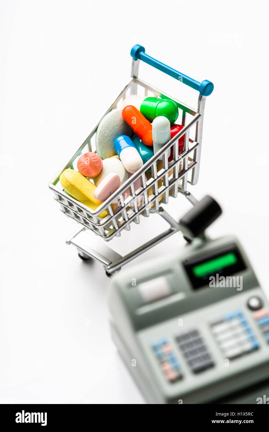 Drugs in a caddie Stock Photo - Alamy