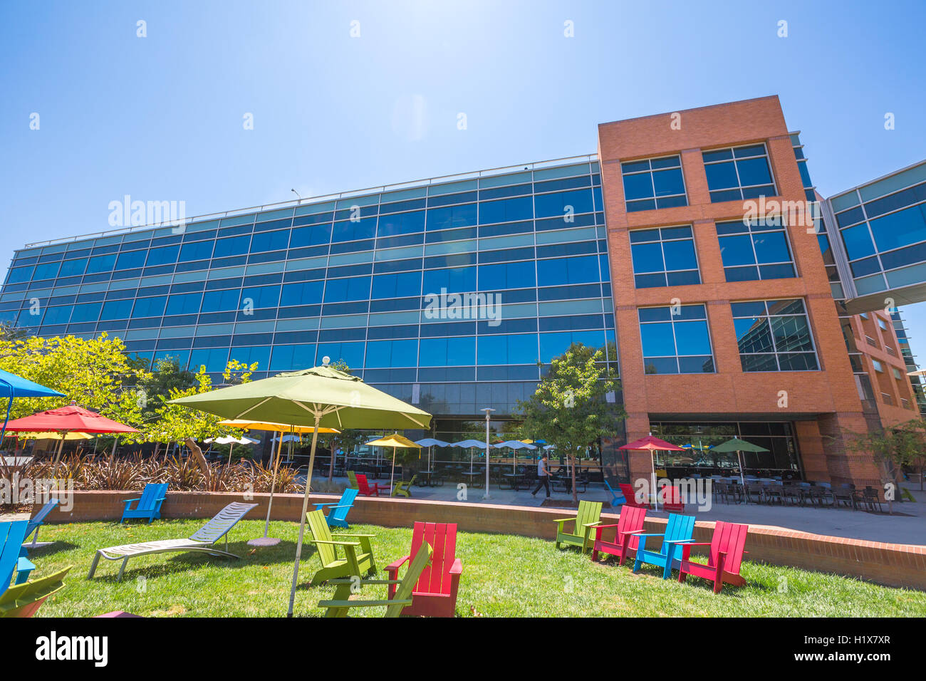 Google headquarters relaxing area Stock Photo - Alamy