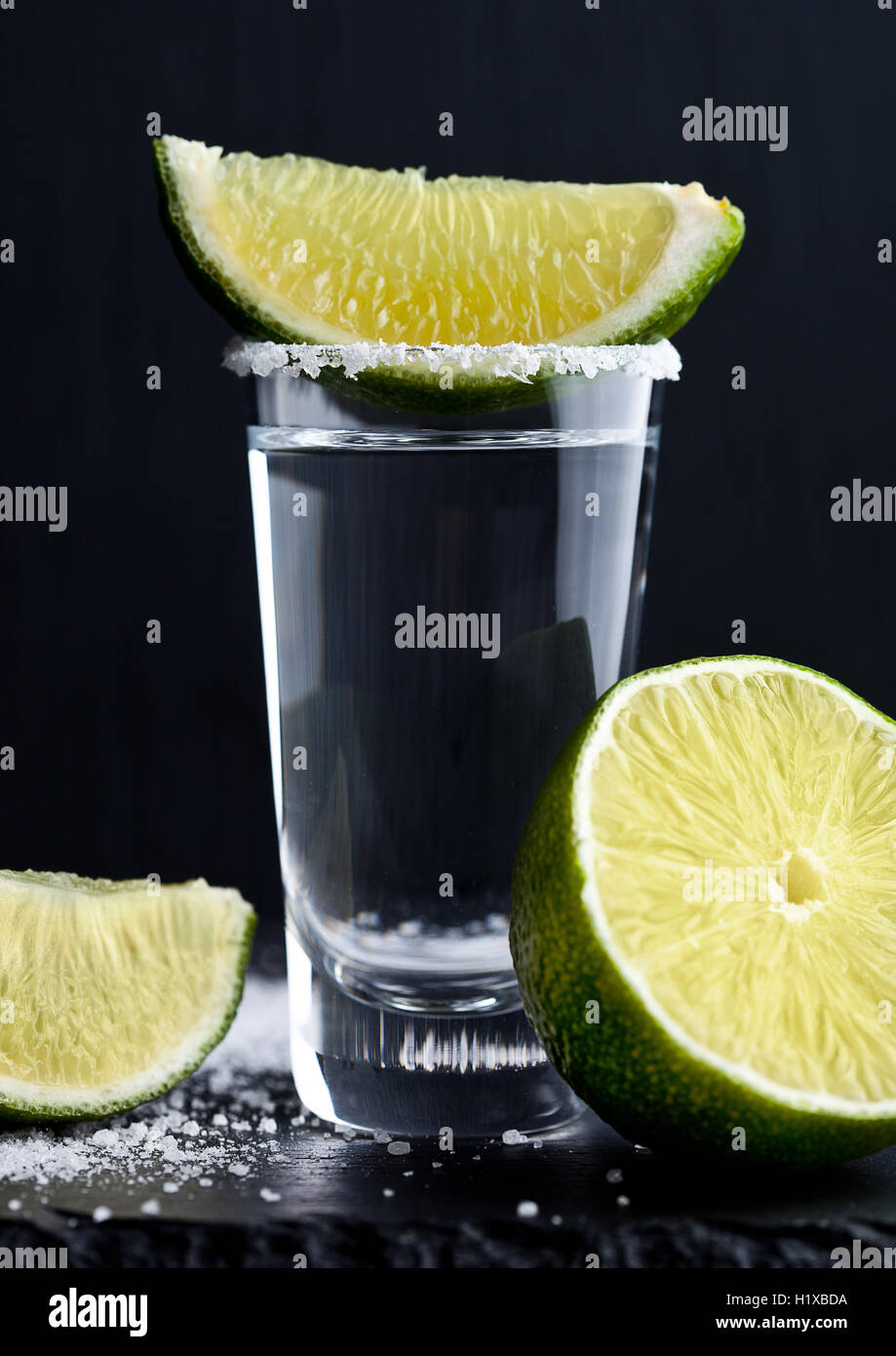 Tequila shot top view hi-res stock photography and images - Alamy