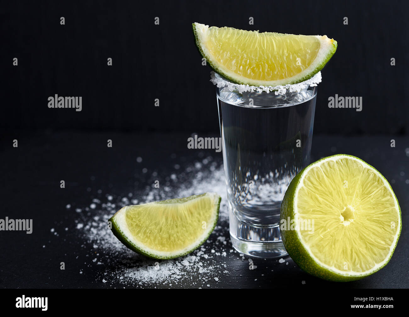 Tequila shot top view hi-res stock photography and images - Alamy