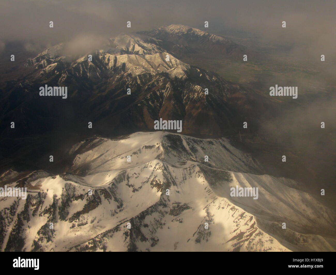 Rocky Mountains from above Stock Photo - Alamy