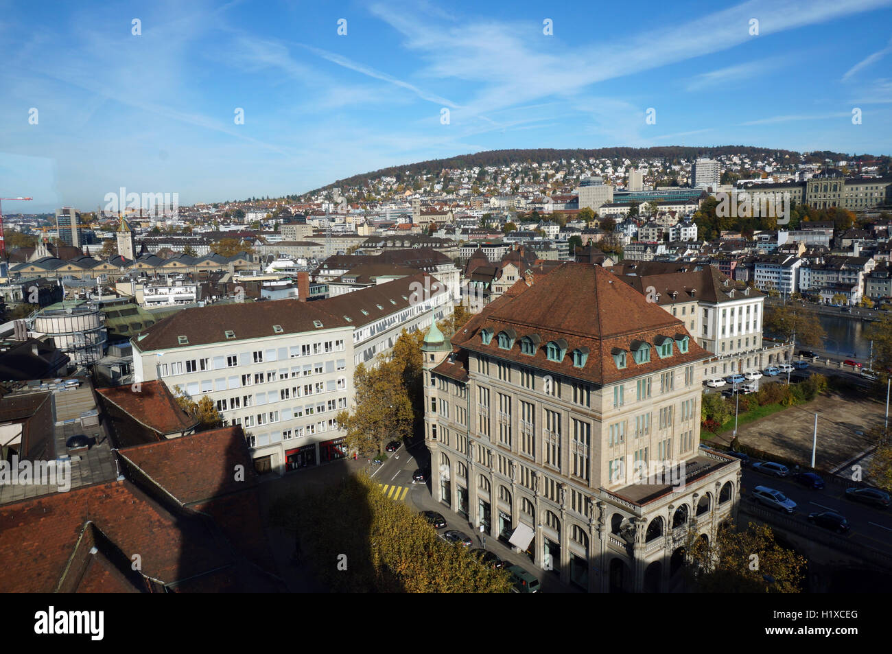 Aerial view of zurich hi-res stock photography and images - Alamy