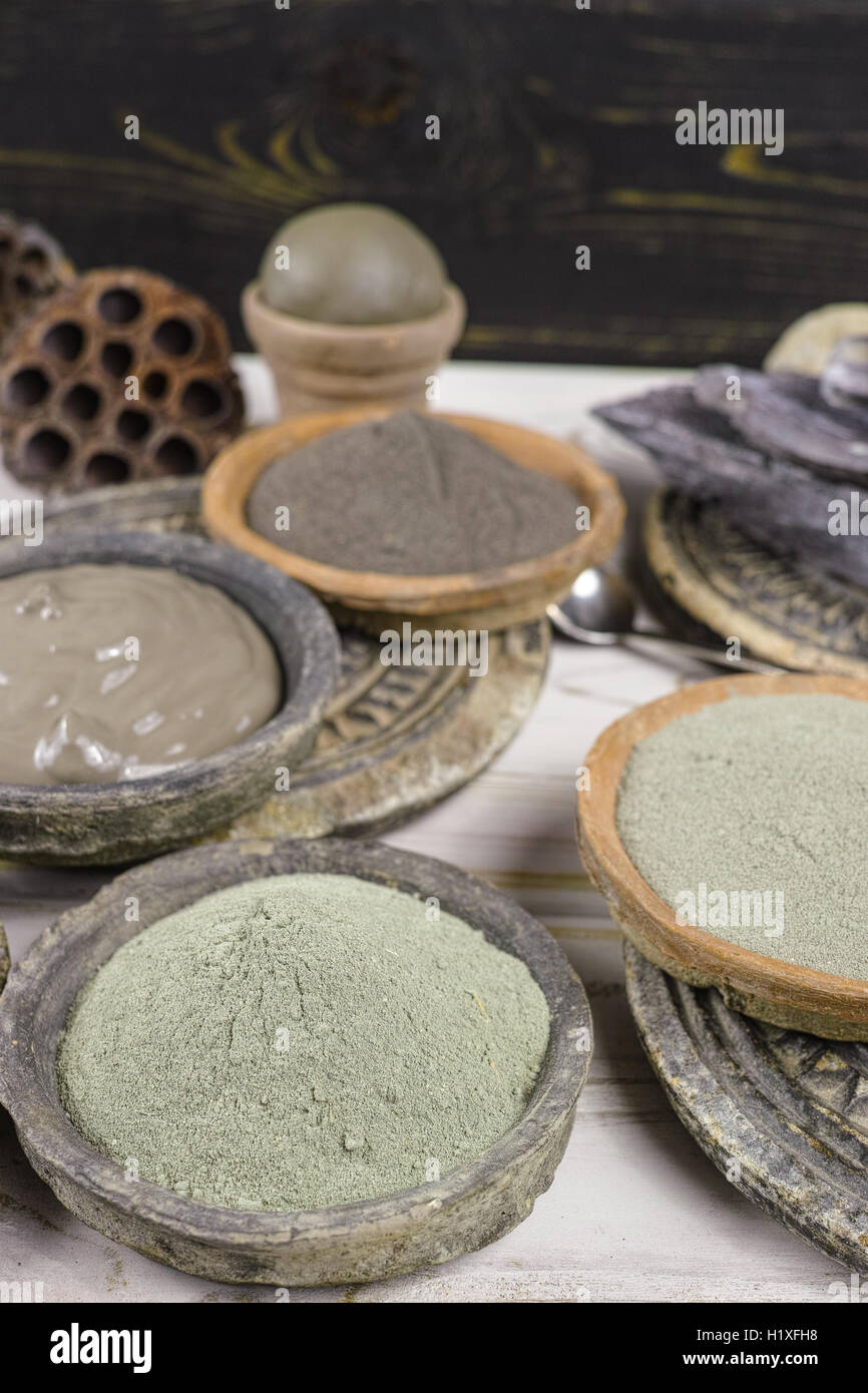 Ochre clay powder and mud hi-res stock photography and images - Alamy