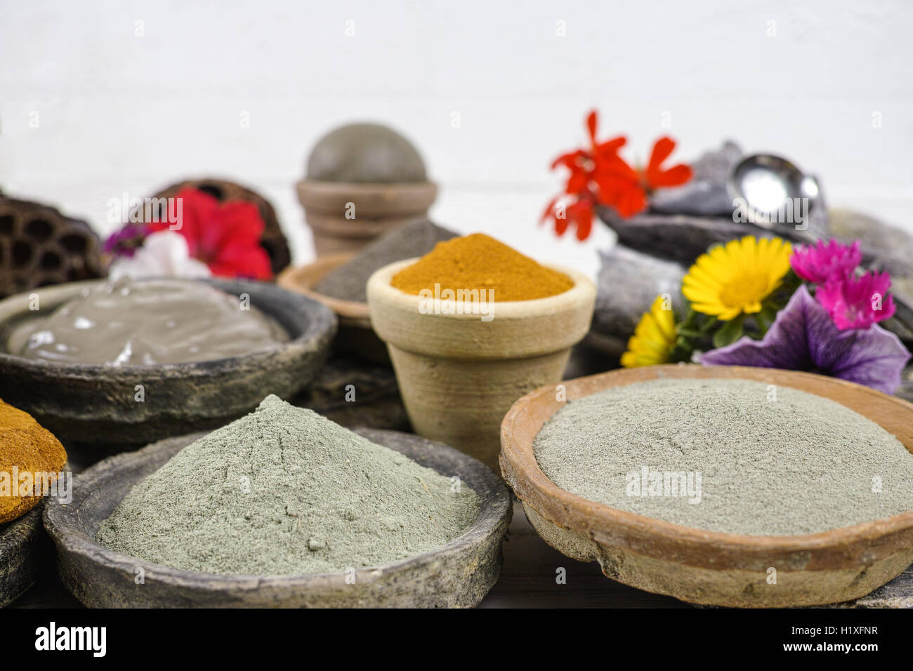 Ochre clay powder and mud hi-res stock photography and images - Alamy