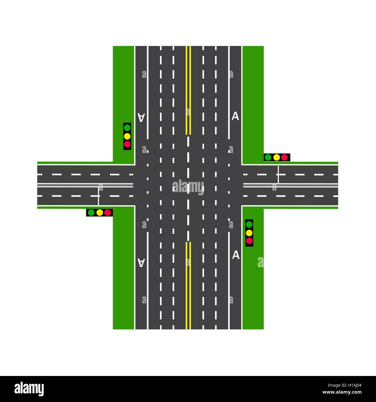 Corner set of traffic lights Stock Vector Images - Alamy