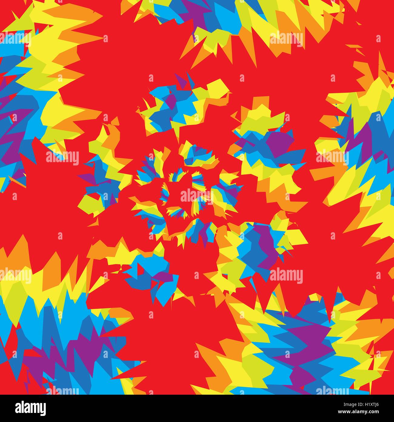 Colorful Abstract Psychedelic Art Background. Vector Illustratio Stock ...