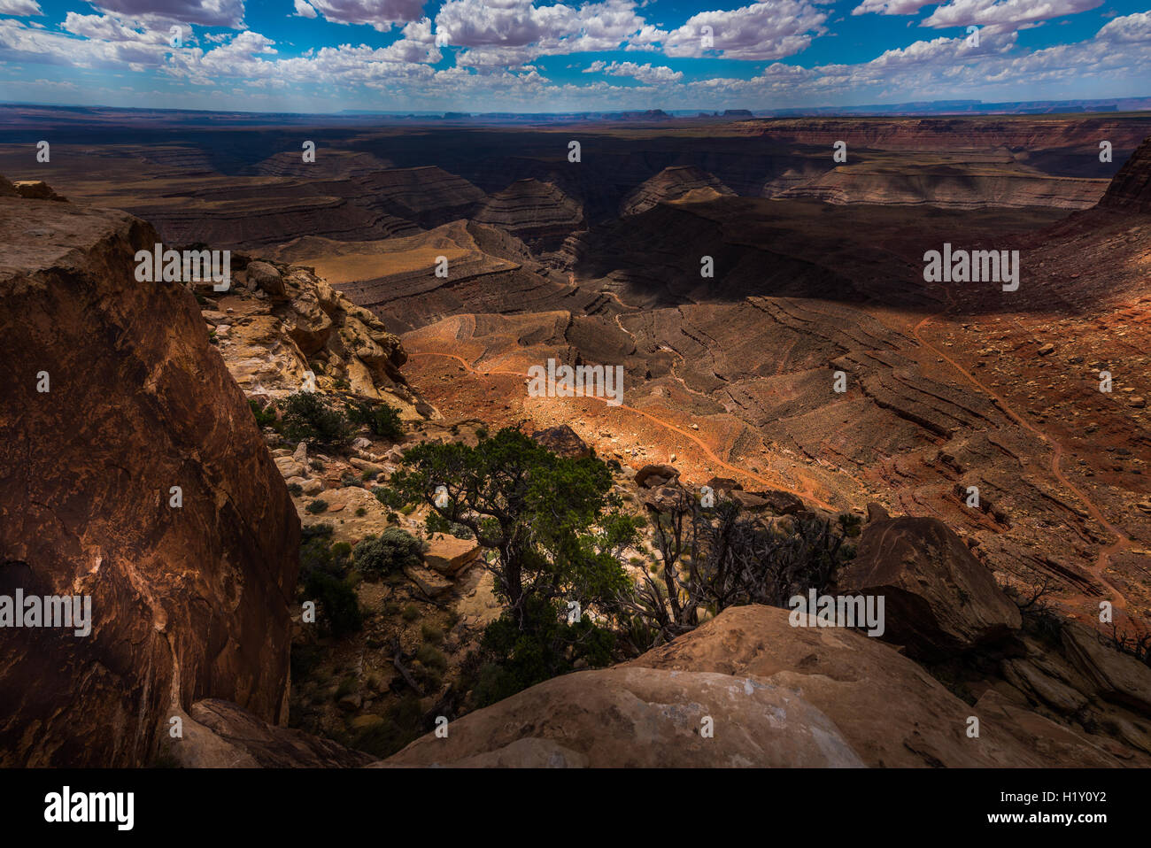 Muley Point Overlook near Mexican Hat Utah United States Stock Photo ...