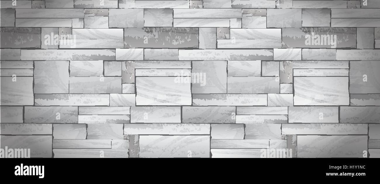 Stone wall banner full vector texture background Stock Vector Image ...