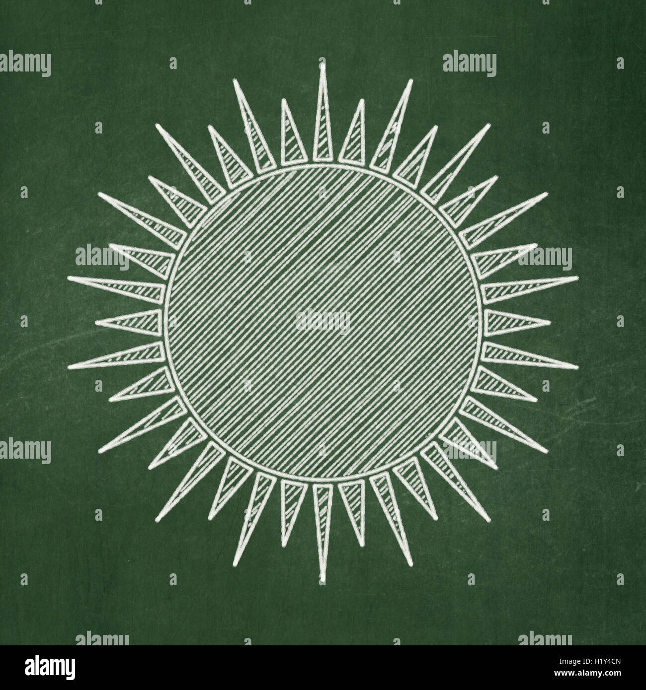 Vacation concept: Sun on chalkboard background Stock Photo - Alamy