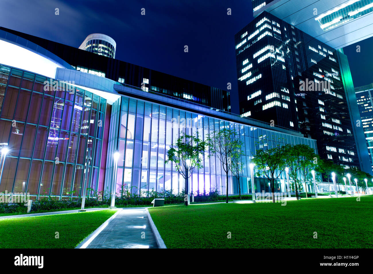 Office buildings in downtown city Stock Photo - Alamy