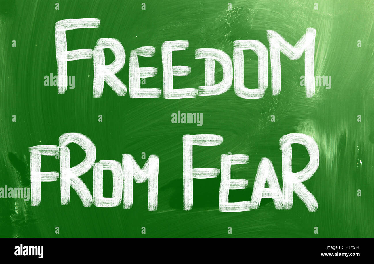 Freedom From Fear Concept Stock Photo - Alamy