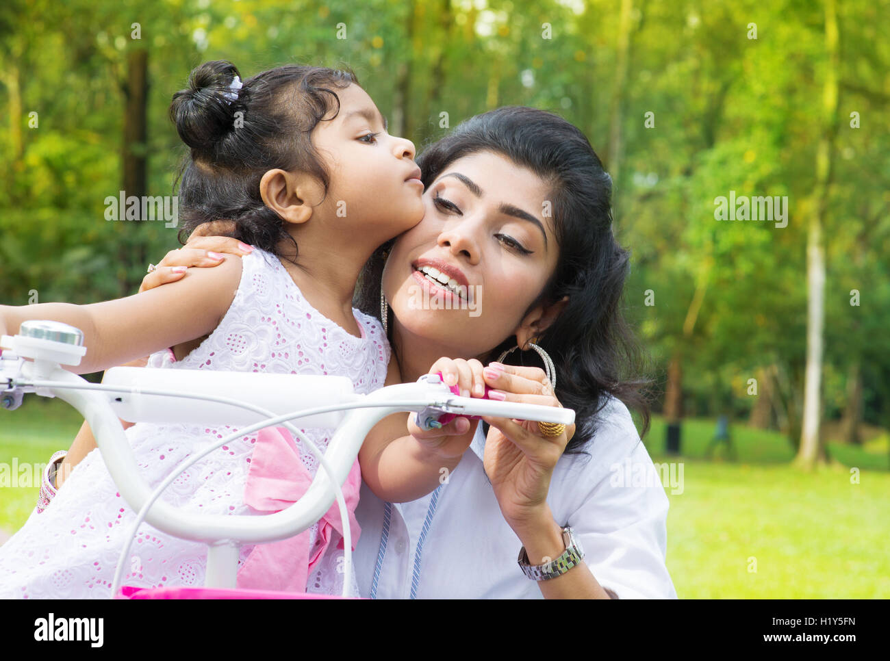 Indian mother and child, exercise hi-res stock photography and images ...