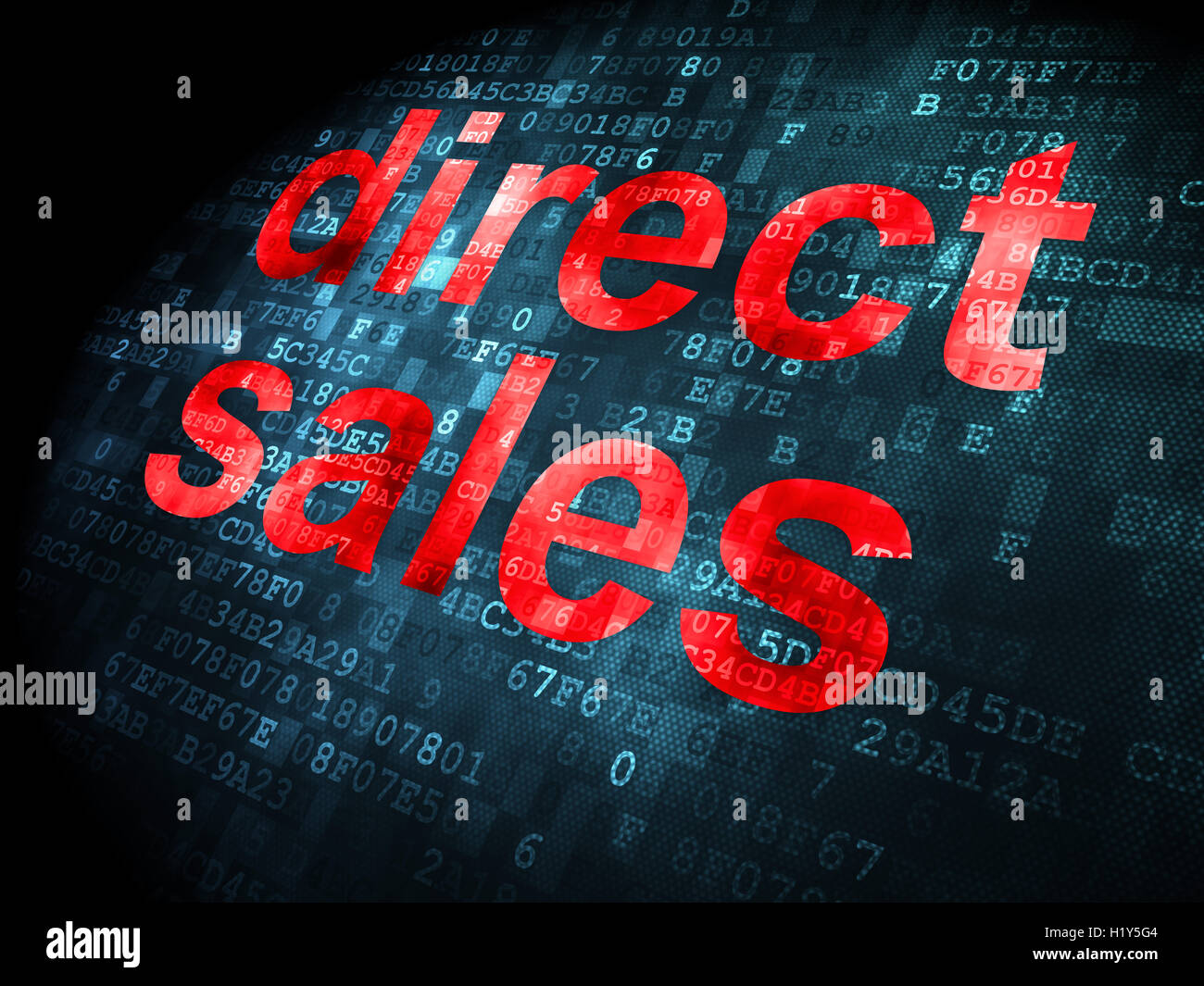 Advertising concept: Direct Sales on digital background Stock Photo - Alamy