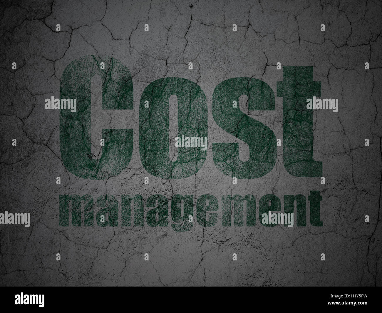 Business concept: Cost Management on grunge wall background Stock Photo ...
