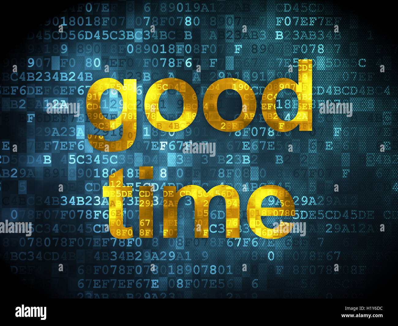 Timeline concept: Good Time on digital background Stock Photo - Alamy