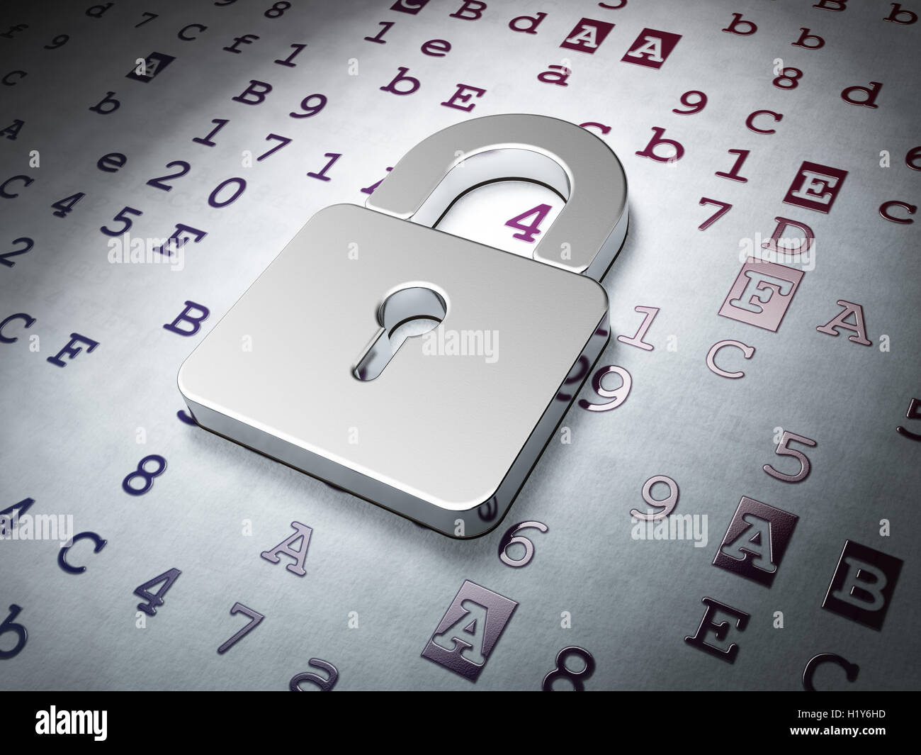 Data concept: Closed Padlock on Hexadecimal Code background Stock Photo ...