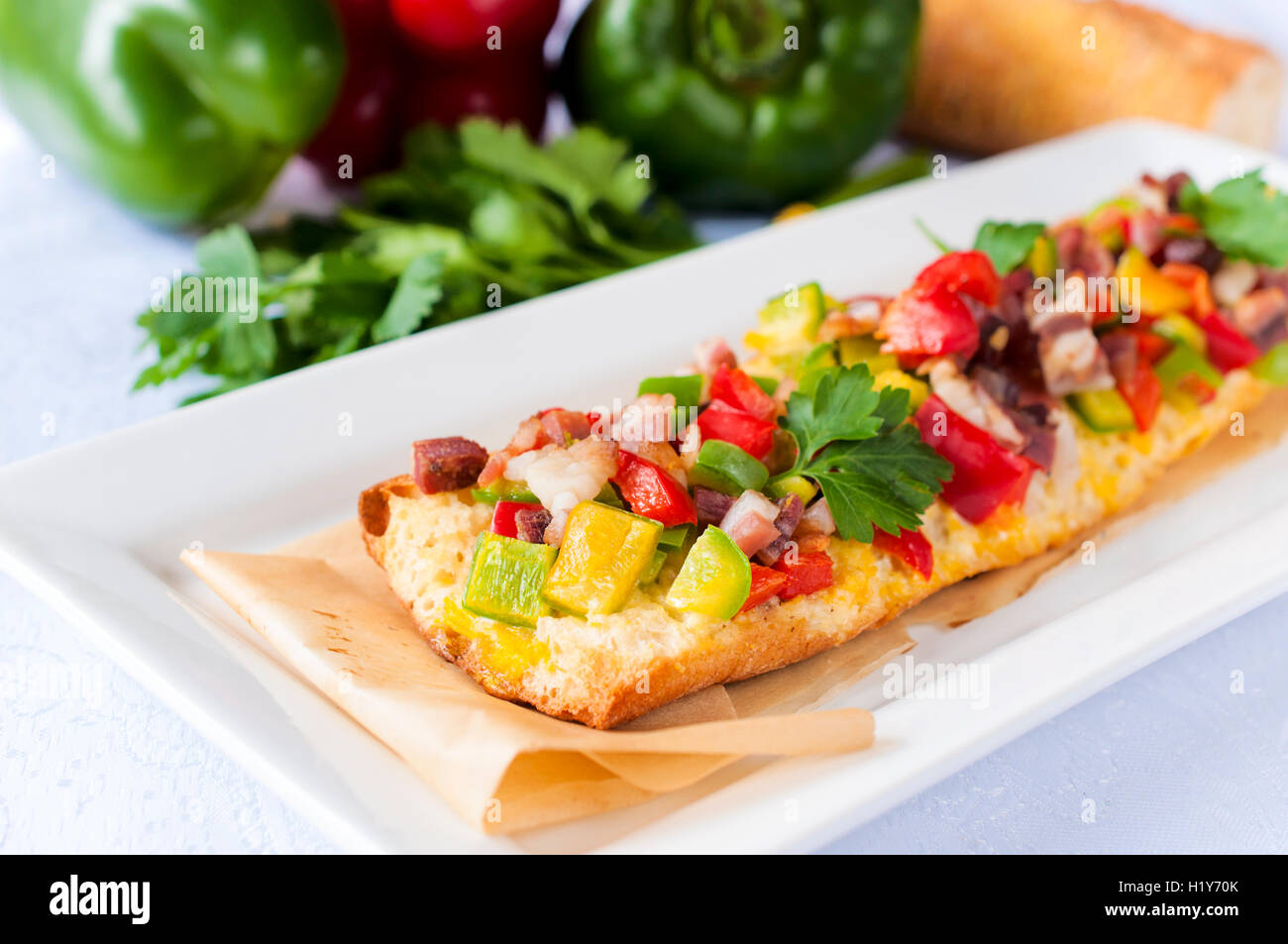 Sandwich stuffed vegetables ham hi-res stock photography and images - Alamy