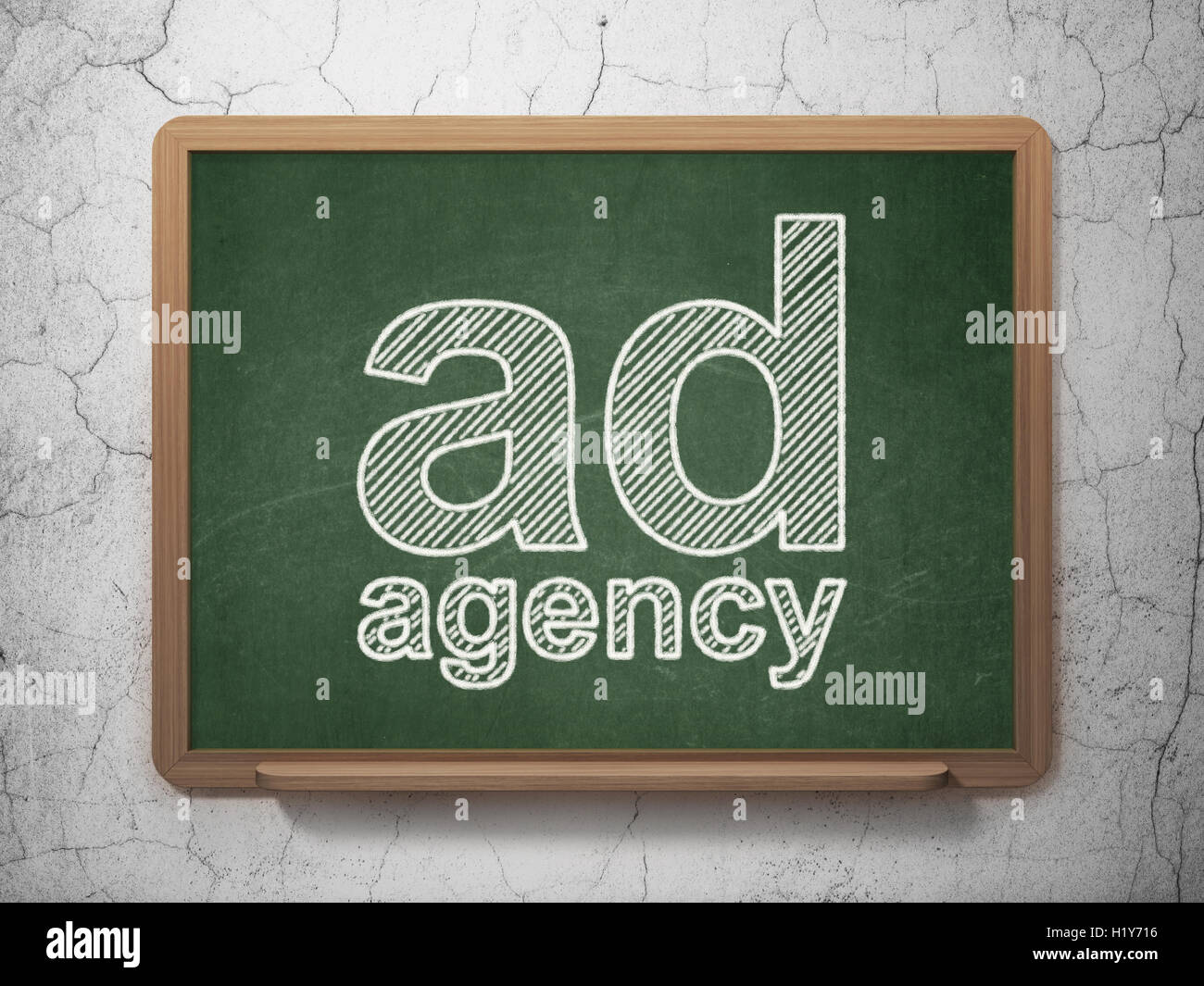 Marketing concept: Ad Agency on chalkboard background Stock Photo - Alamy