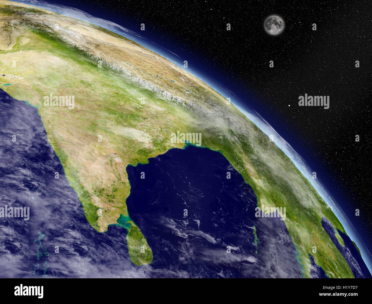 Indian subcontinent map hi-res stock photography and images - Alamy