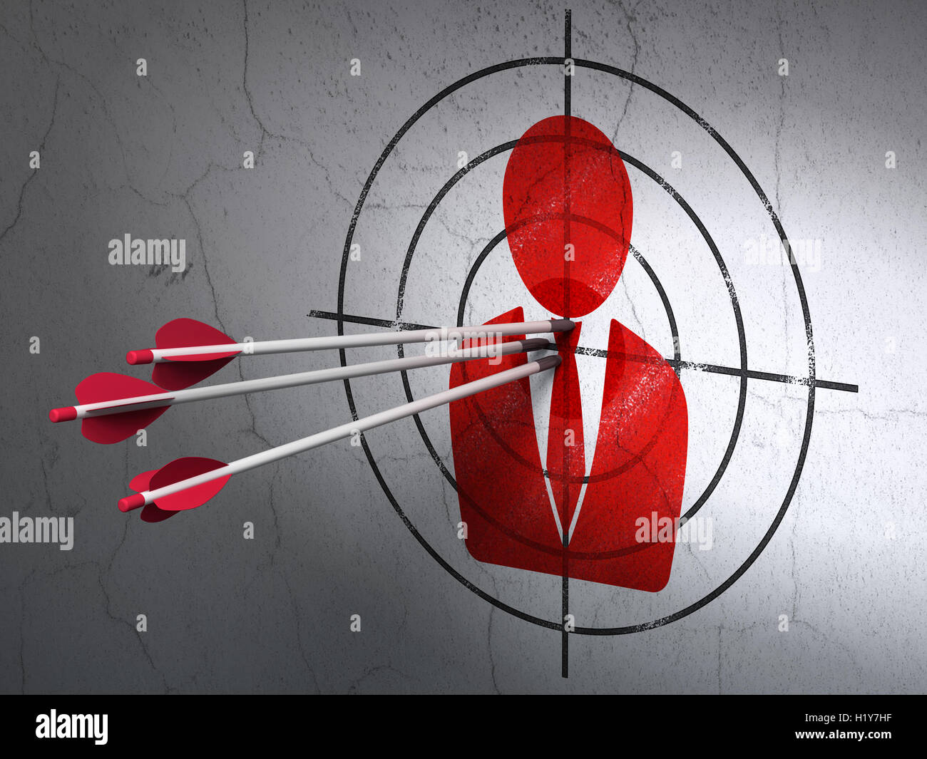 Man press arrow hi-res stock photography and images - Alamy