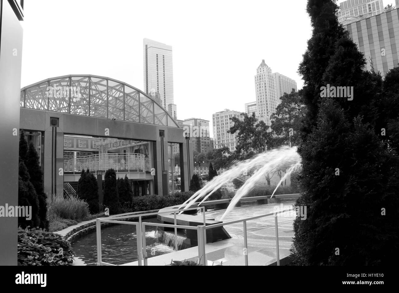 Garden center in water Black and White Stock Photos & Images - Alamy