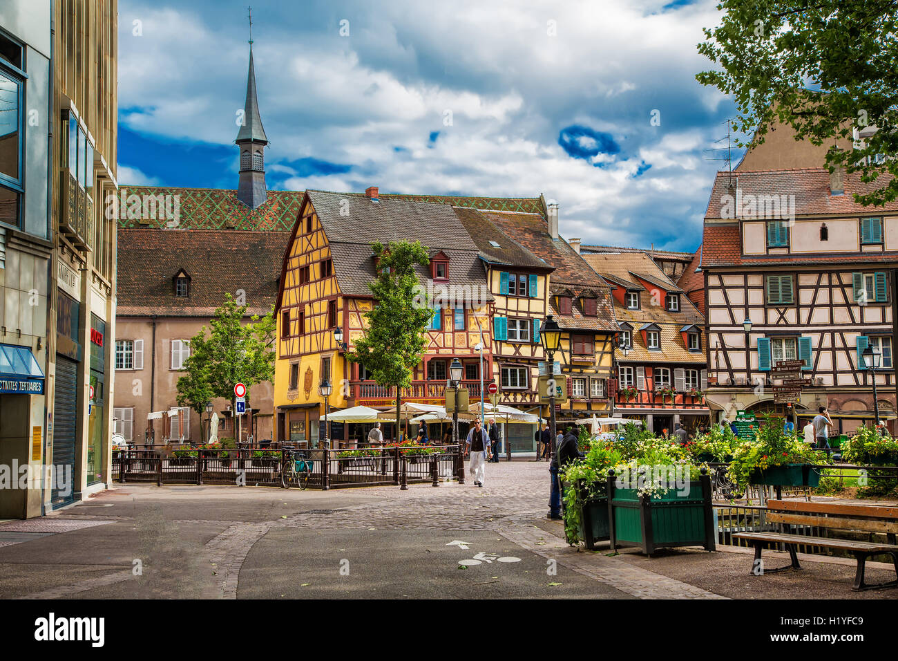 Street of Colmar. France Stock Photo - Alamy