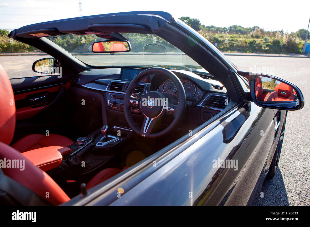 Black F83 2016 BMW M4 Convertible 2 door high-performance sports car ...