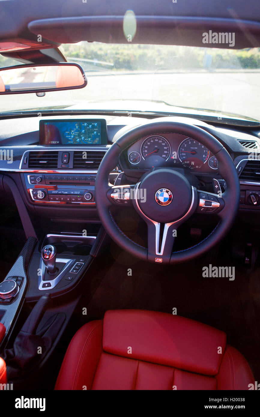 Black F83 2016 BMW M4 Convertible 2 door high-performance sports car ...