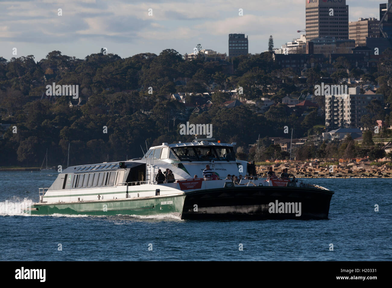Sydney Harbour Ferry - Parramatta rivercat Marjorie Jackson entering ...