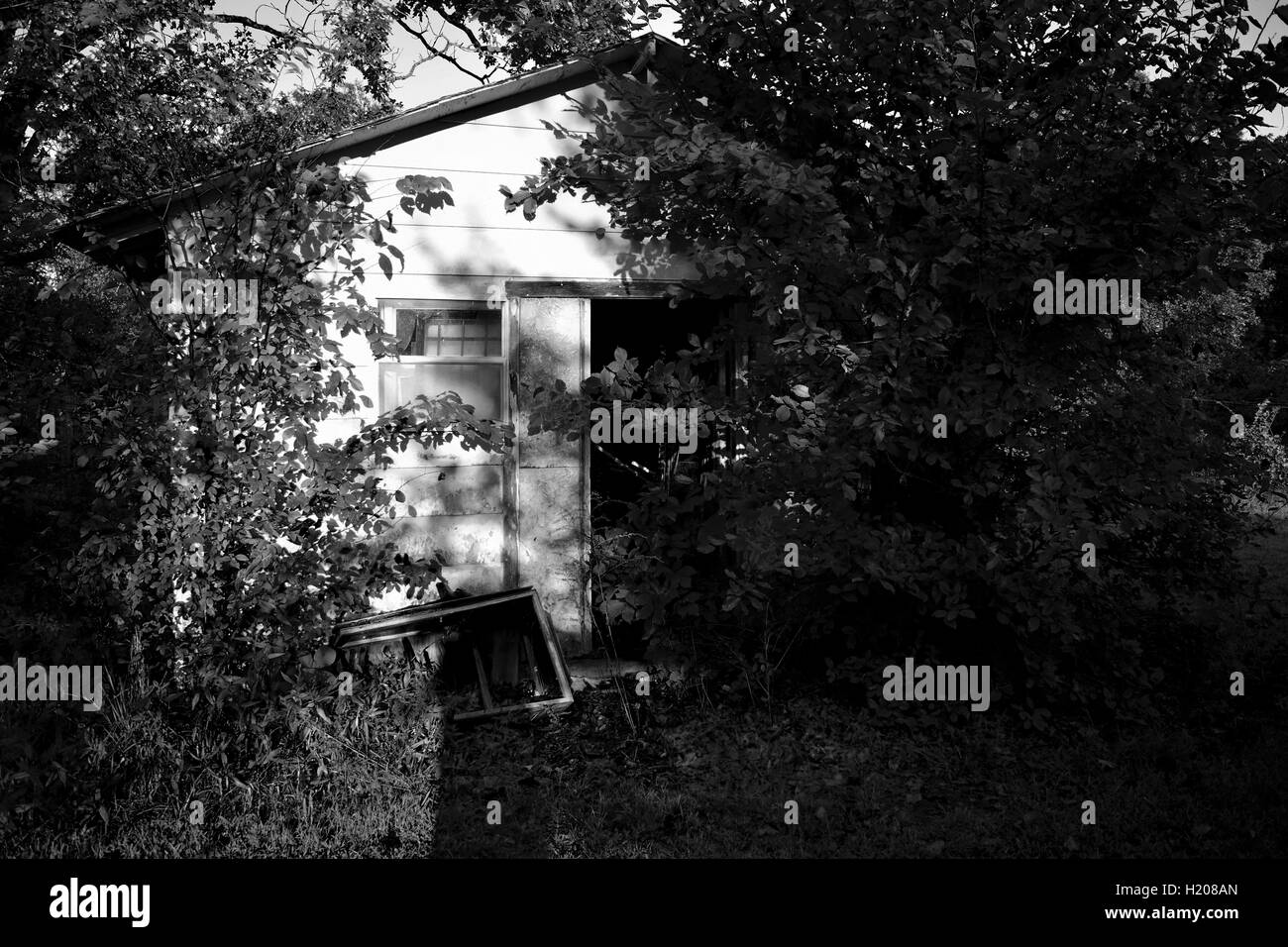 A creepy old shed Stock Photo - Alamy
