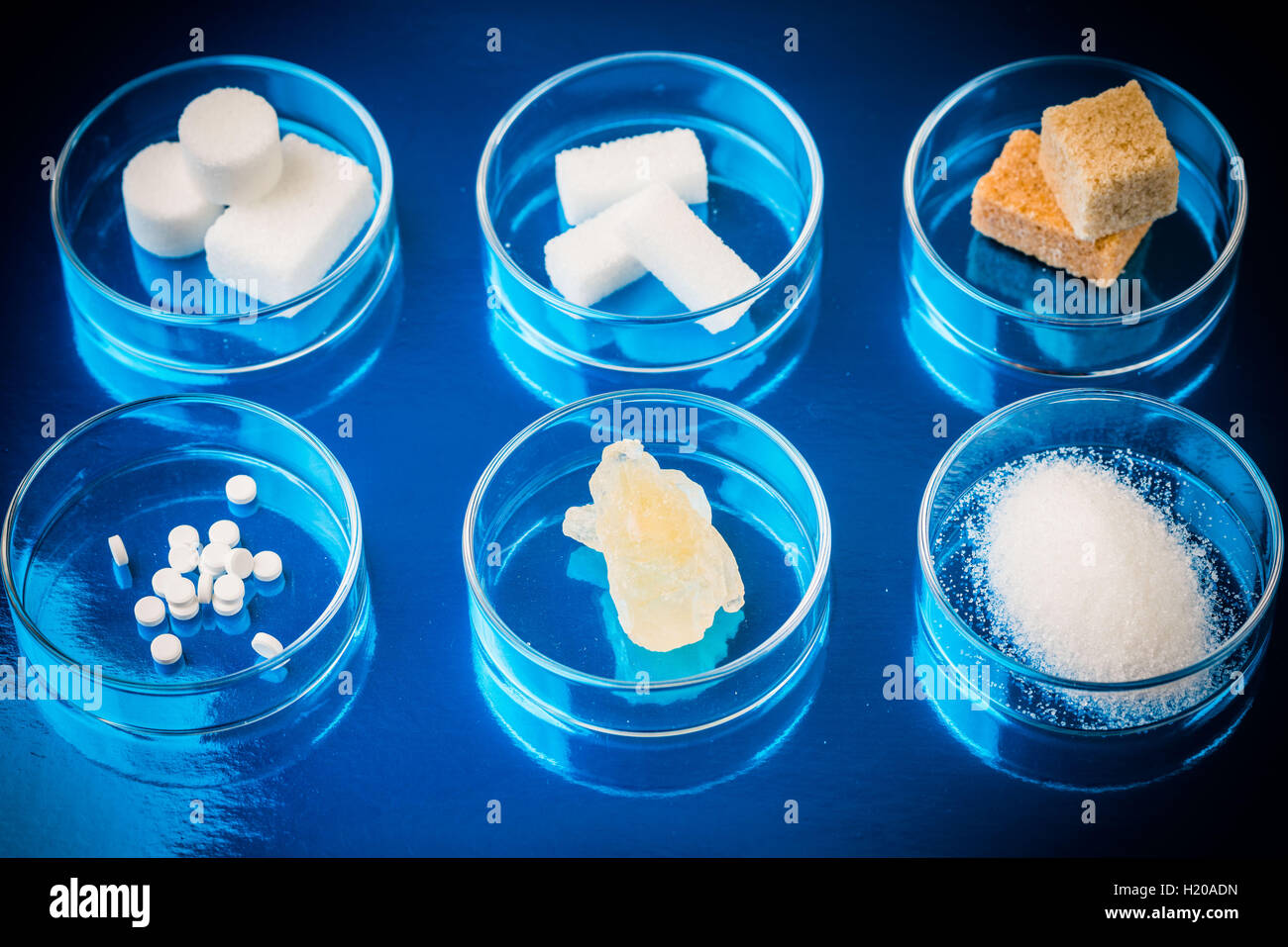 Assorted sugar: Cane sugar, sugar cubes, aspartame, candy sugar and ...