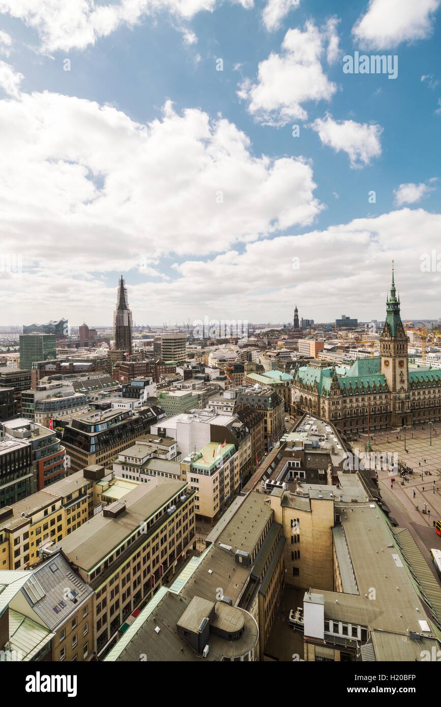 Germany, Hamburg, Town hall and St. Pauli Stock Photo - Alamy