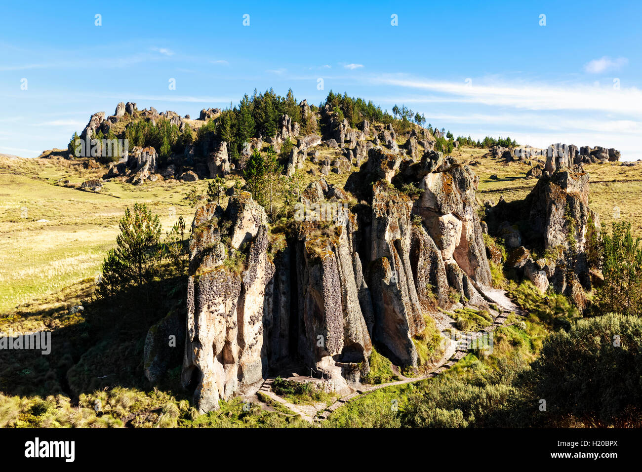 Peru, Cajamarca, Cumbe Mayo Archaelogical Complex Stock Photo - Alamy