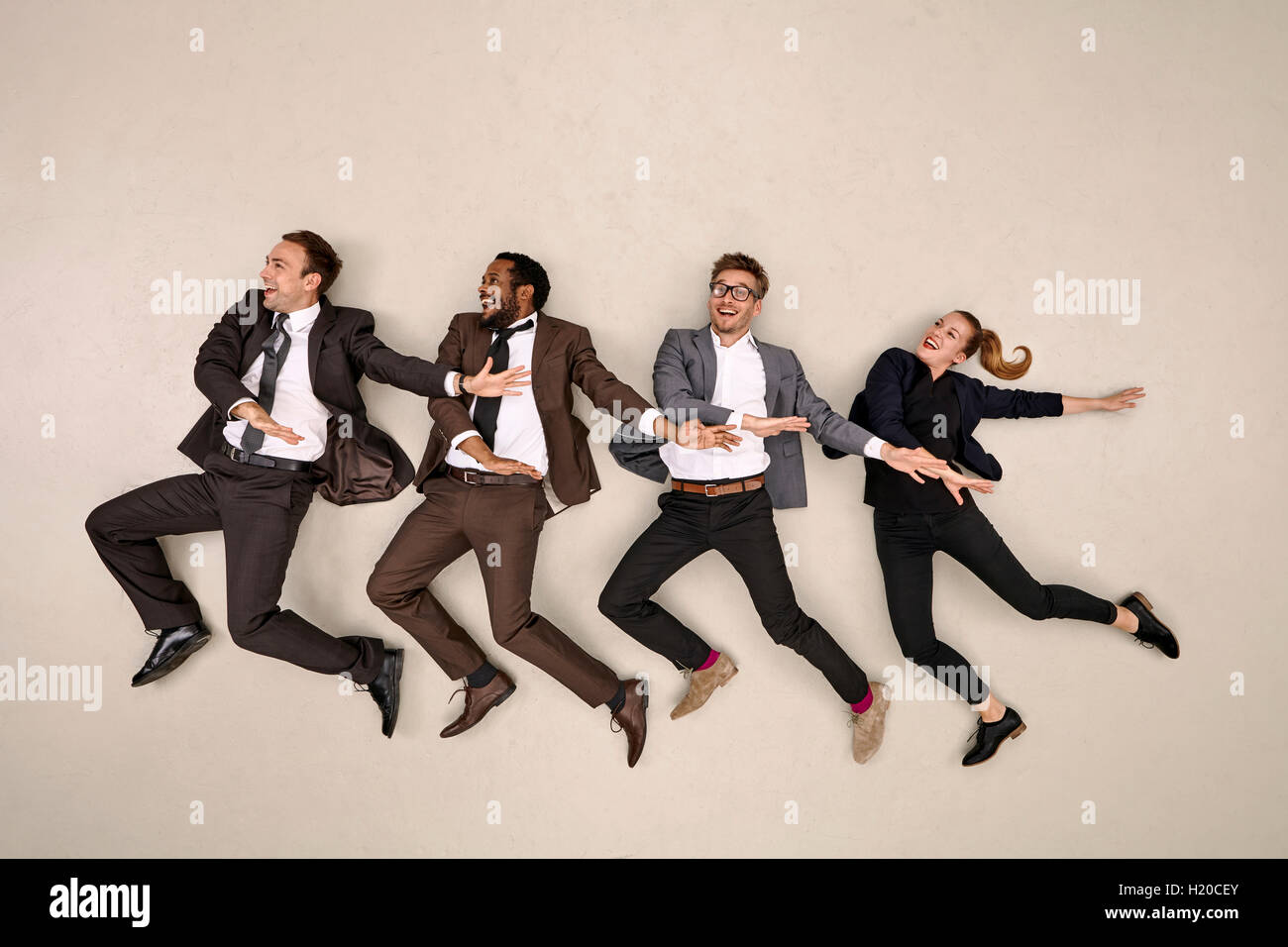 Business colleagues dancing Stock Photo - Alamy