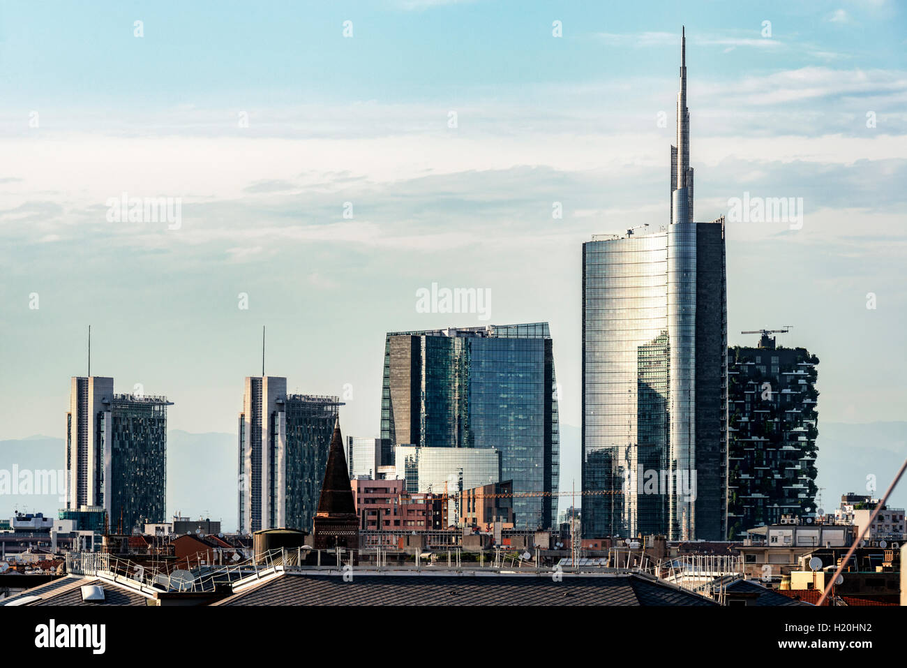 Italy, Milan, view to modern skyscrapers Stock Photo - Alamy