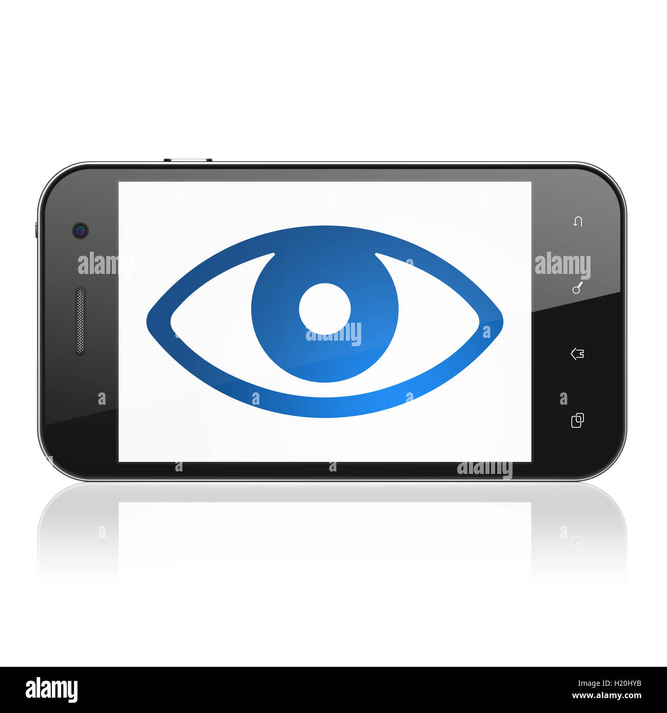Security concept: Eye on smartphone Stock Photo - Alamy