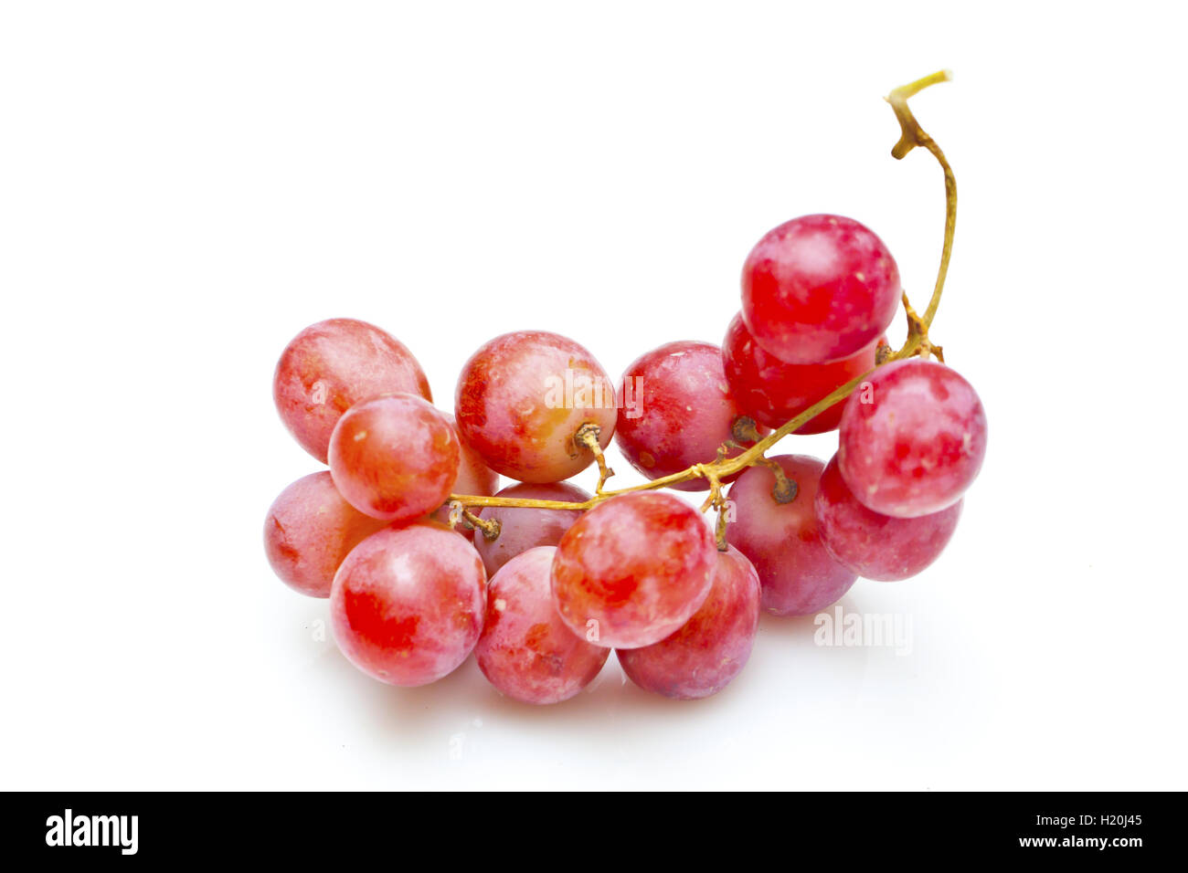 Red grapes isolated on white Stock Photo - Alamy