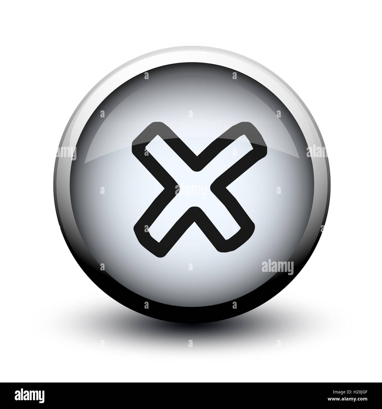 Cross with white badge Cut Out Stock Images & Pictures - Alamy
