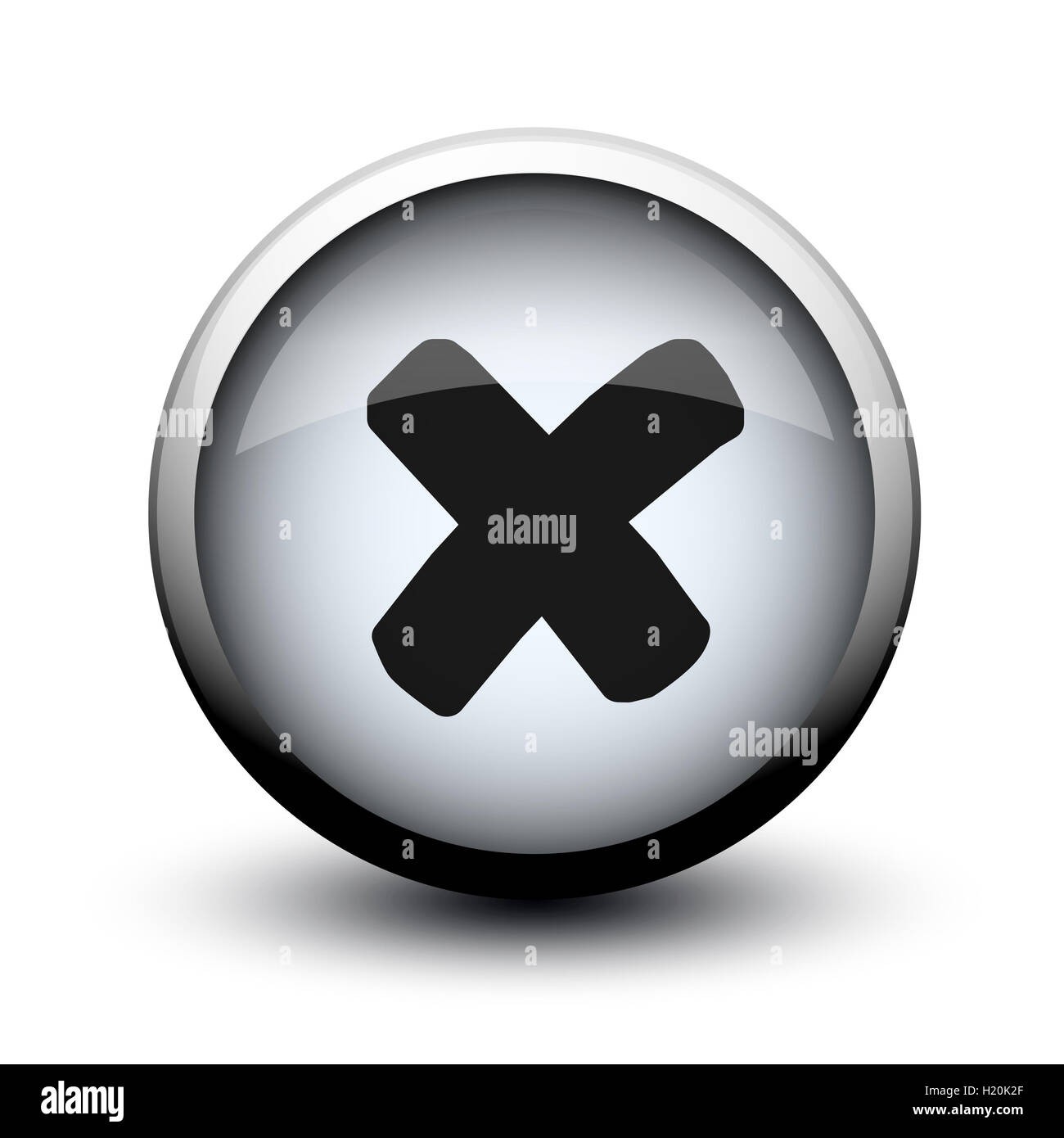 button cross black 2d Stock Photo - Alamy