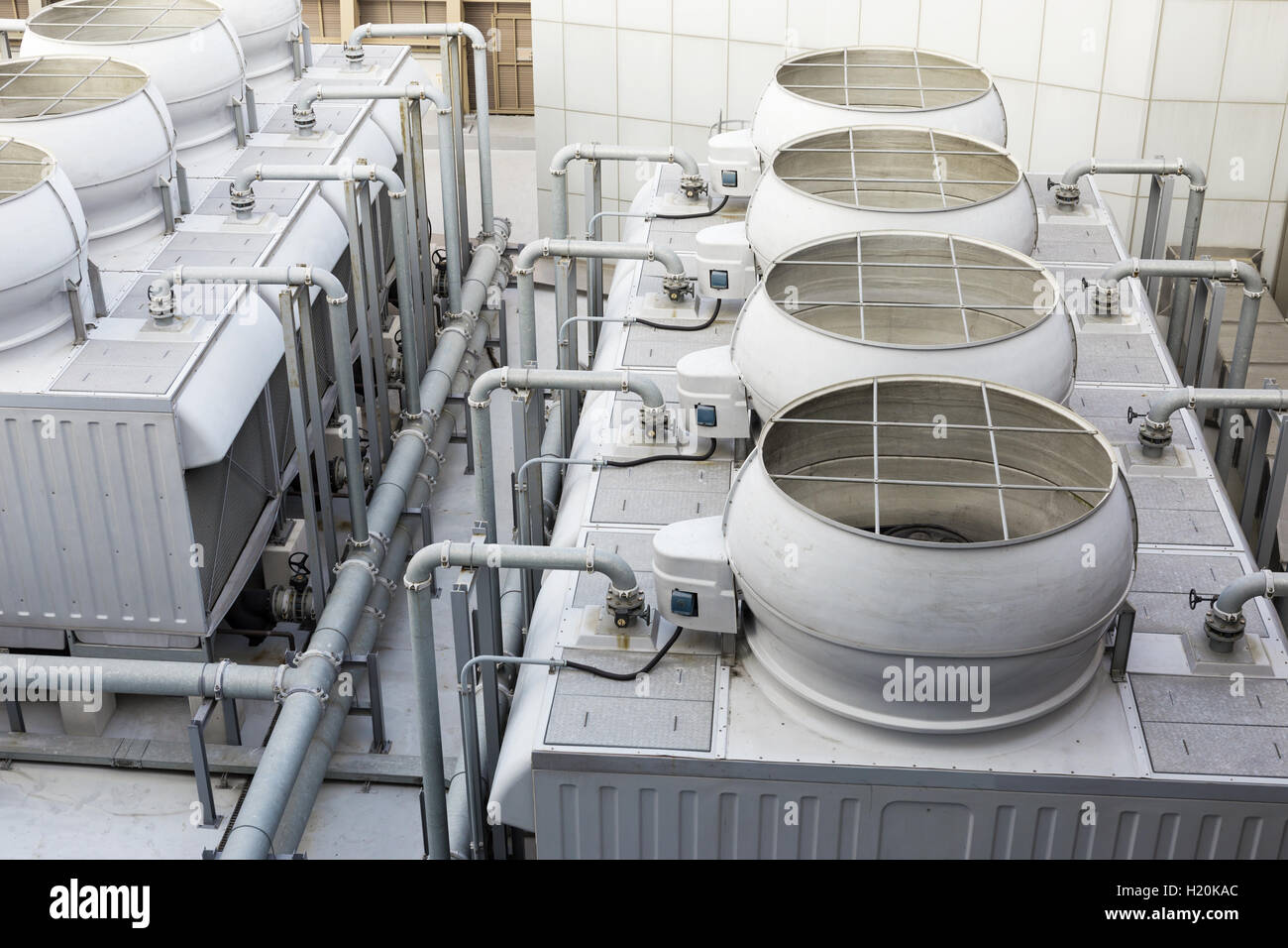 Cooling tower inside the building Stock Photo - Alamy